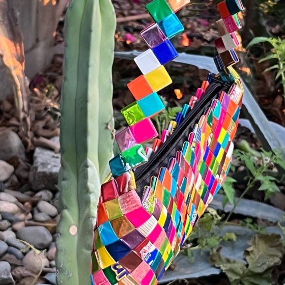 Bags | Vintage Chewing Gumcandy Wrapper Purseorigami Styleeco Bag ...